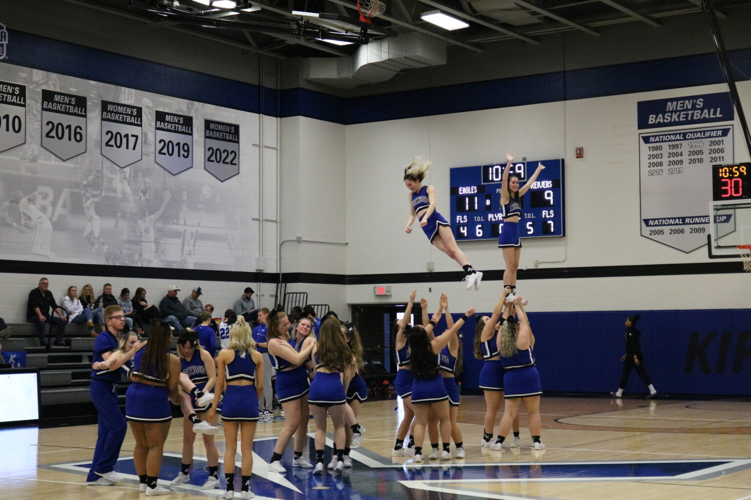 Eagles cheerleading prepares for upcoming competition – Kirkwood Communiqué